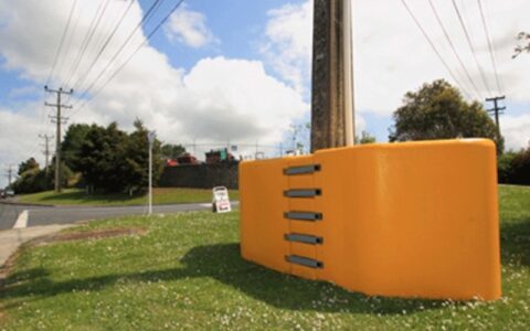 Raptor crash cushion - Pole Protection | Ontime Guardrail